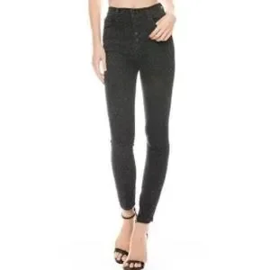 J Brand | Jeans | J Brand Lillie Black Leopard Print High Rise Crop ...
